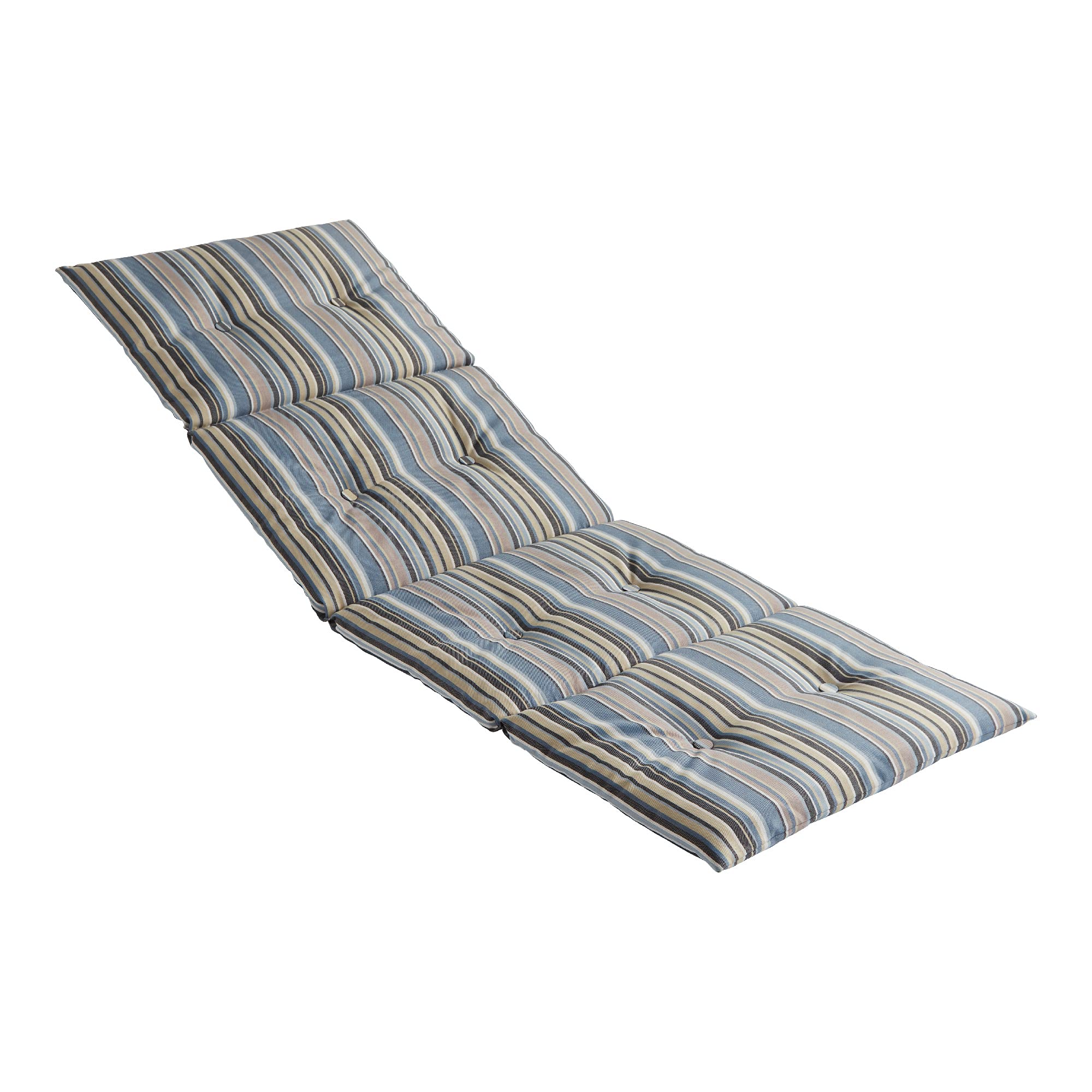 Greendale Home Fashions Outdoor 72" x 25" Lightweight Chaise Lounge Pad, Beach Stripe