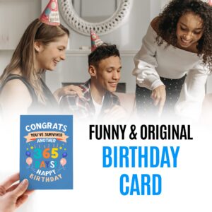 Funny birthday card for him or her with envelope | Joke card idea for 16th, 18th, 21st, 30th, 40th, 50th, 60th birthday for men or women | Fun bday card for best friend, family, co-worker…