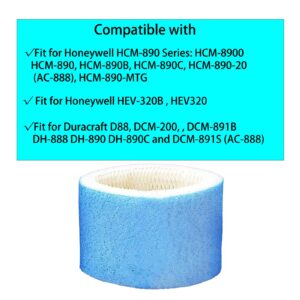 Bibolic Replacement Humidifier Wicking Filter for Honeywell HC-888, HC-888N, HC-888NC Humidifier, Replace HC-888 Series Humidifier Filter C (4 Pack)