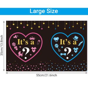 Nezyo Baby Gender Reveal Games Gender Reveal Prediction Cards Gender Reveal Party Favors Gender Reveal Voting Board Guest Book Decorations for Baby Shower Gender Reveal Party 21.6 x 13.8 Inch