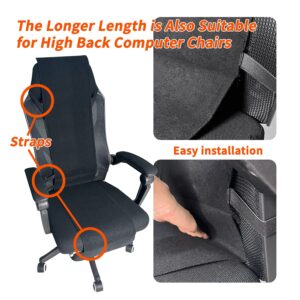 MAXCOM Foldable & Washable Fabric Heated Seat Cushion with Temperature Control & Timer - Whole Back Heating - for Office/Home Use