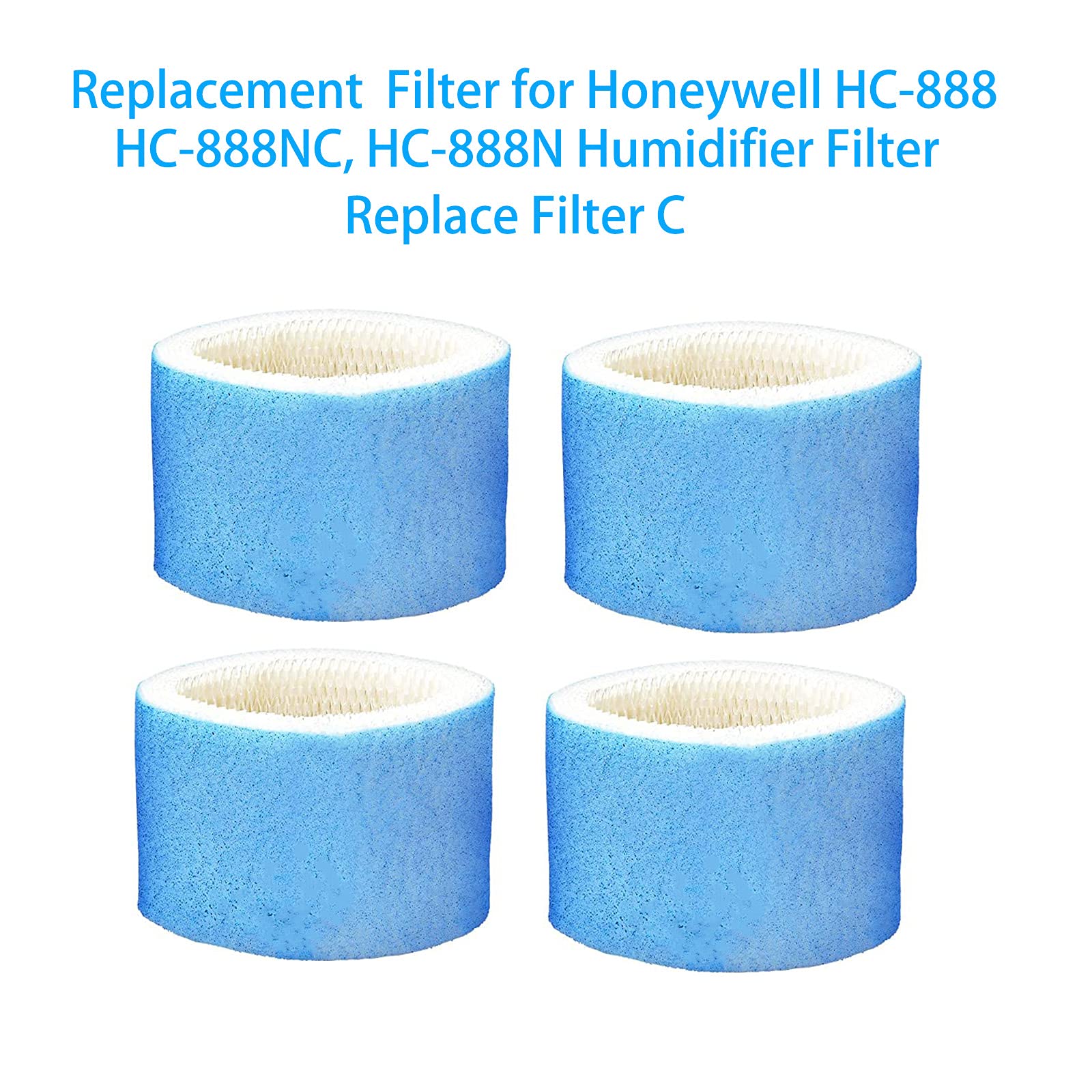 Bibolic Replacement Humidifier Wicking Filter for Honeywell HC-888, HC-888N, HC-888NC Humidifier, Replace HC-888 Series Humidifier Filter C (4 Pack)