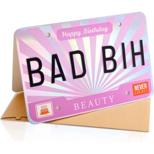 gifting giggles happy birthday card for women - best friend, sister, mother, daughter - bday card for her - big 3d size w/pop up letters [9 inch x 6 inch] 18th 21st 25th 30th 40th 50th 60th 70th