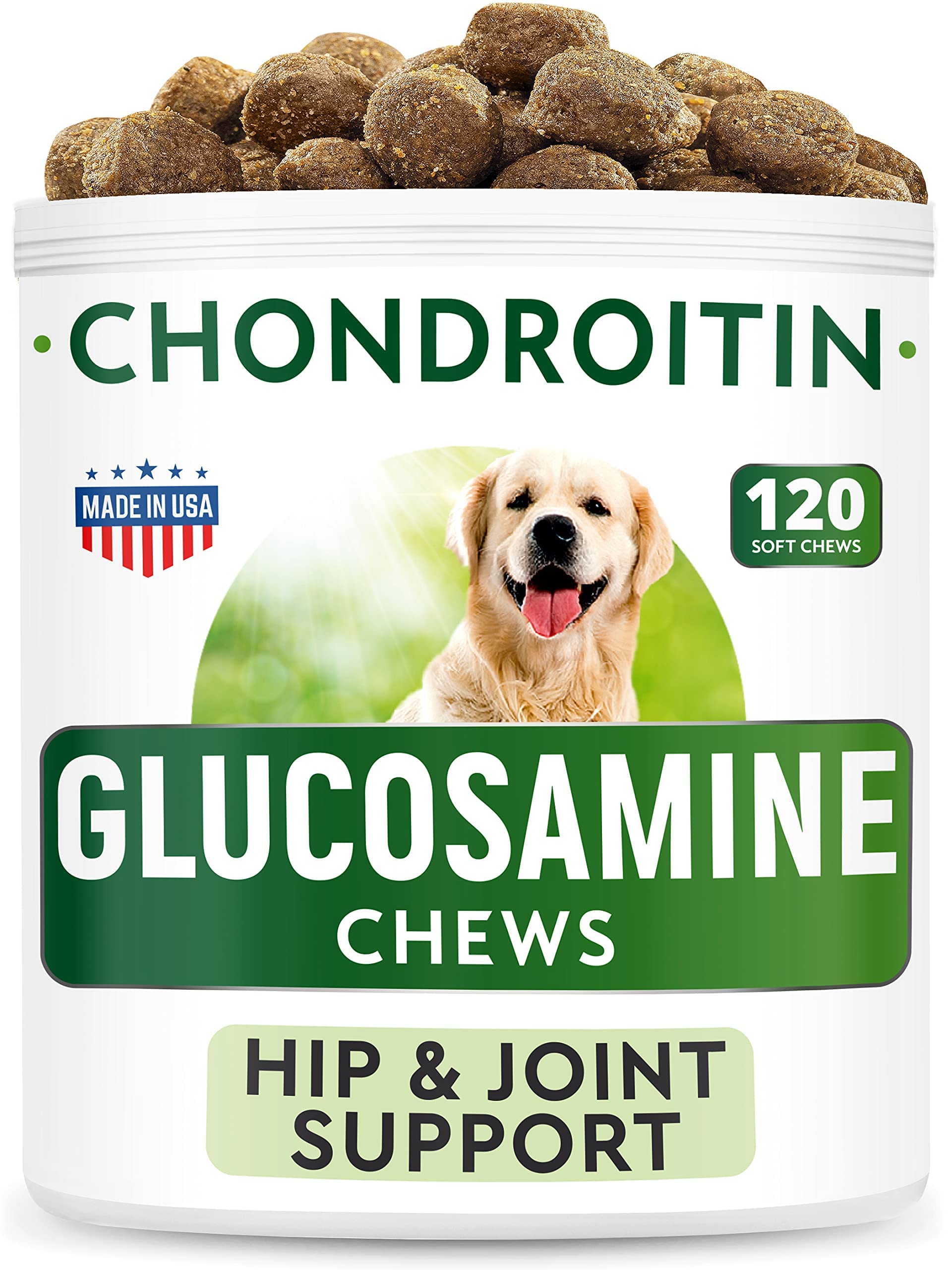 Glucosamine Dog Treats + Calming Hemp Treats for Dogs Bundle - Hip Support and Joint Pain Relief Supplement with Chondroitin, MSM, Omega-3 + Anxiety Relief, Separation Aid, Fireworks, Storms, Thunder