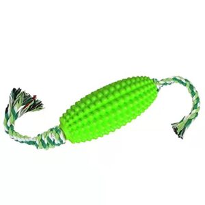 wlsj dog chew toys.dog corn toy.dog bite tug toy. toys for aggressive chewers,durable puzzle toy with rope toothbrush interactive treat large medium small dogs teeth cleaning (green)