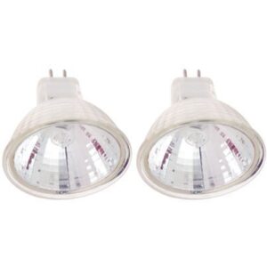 KOR (Pack of 2) 5 Watt MR11 12 Volt Precision Halogen Reflector Fiber Optic Light Bulb 5W 12V