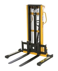 vestil vhps-2200-aa man stacker adj forks/legs 2.2k, yellow