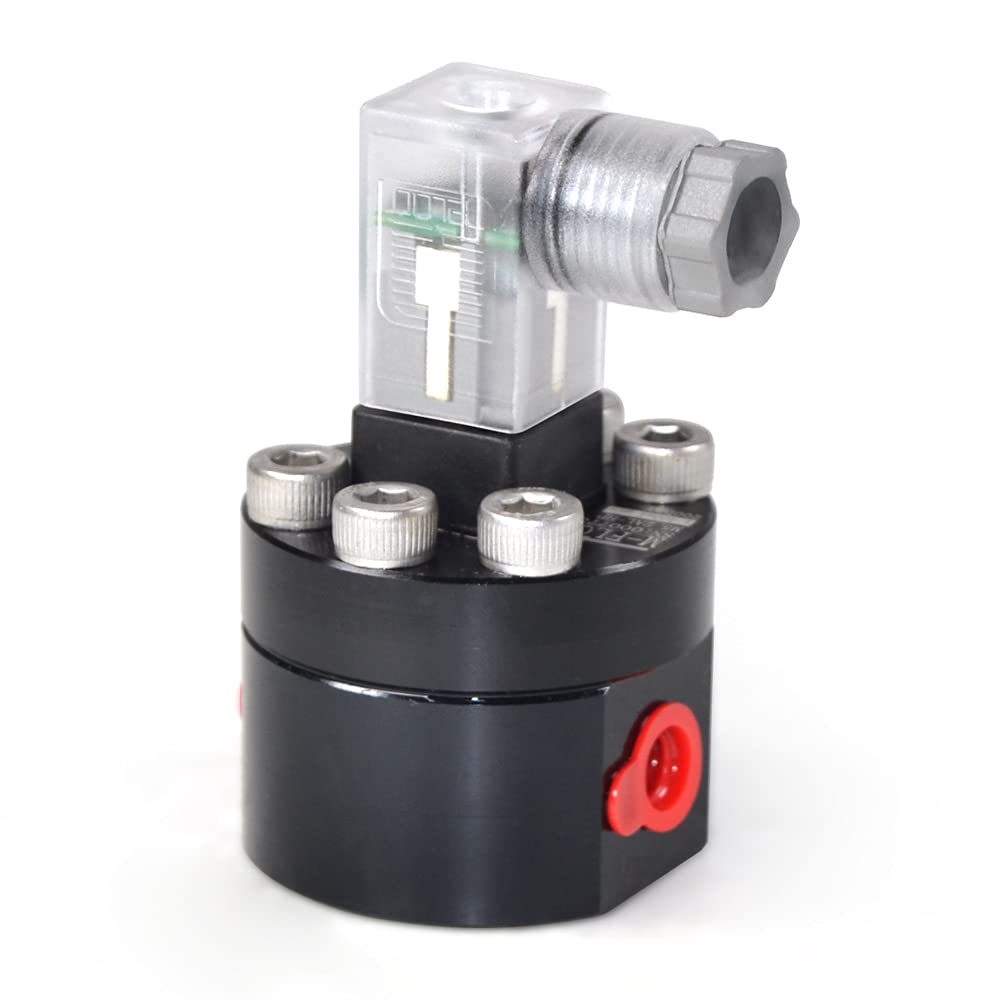 CIXIFM Petrol Kerosene Diesel Fuel Injector Flow Meter Micro Flow Meter Liquid Flow Meter Oil Flow Meters Oval Gear Flow Meter Low Flow Sensor 0.11 ml/P 2~400 mL/min -40~80℃ 32Bar (M5.2AL)