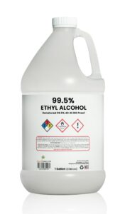 ethyl alcohol 99.5% denatured 40-b 200 proof alcohol by natural cosmetic labs | made in the usa | gallon - pack of 1