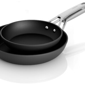 MsMk 8 inch and 10 inch Non Stick Frying Pans, Burnt also Nonstick Frying Pan Set, PFOA Free Non-Toxic, Scratch-resistant, Oven-Safe, Induction Ready, Compatible with All Cooktops