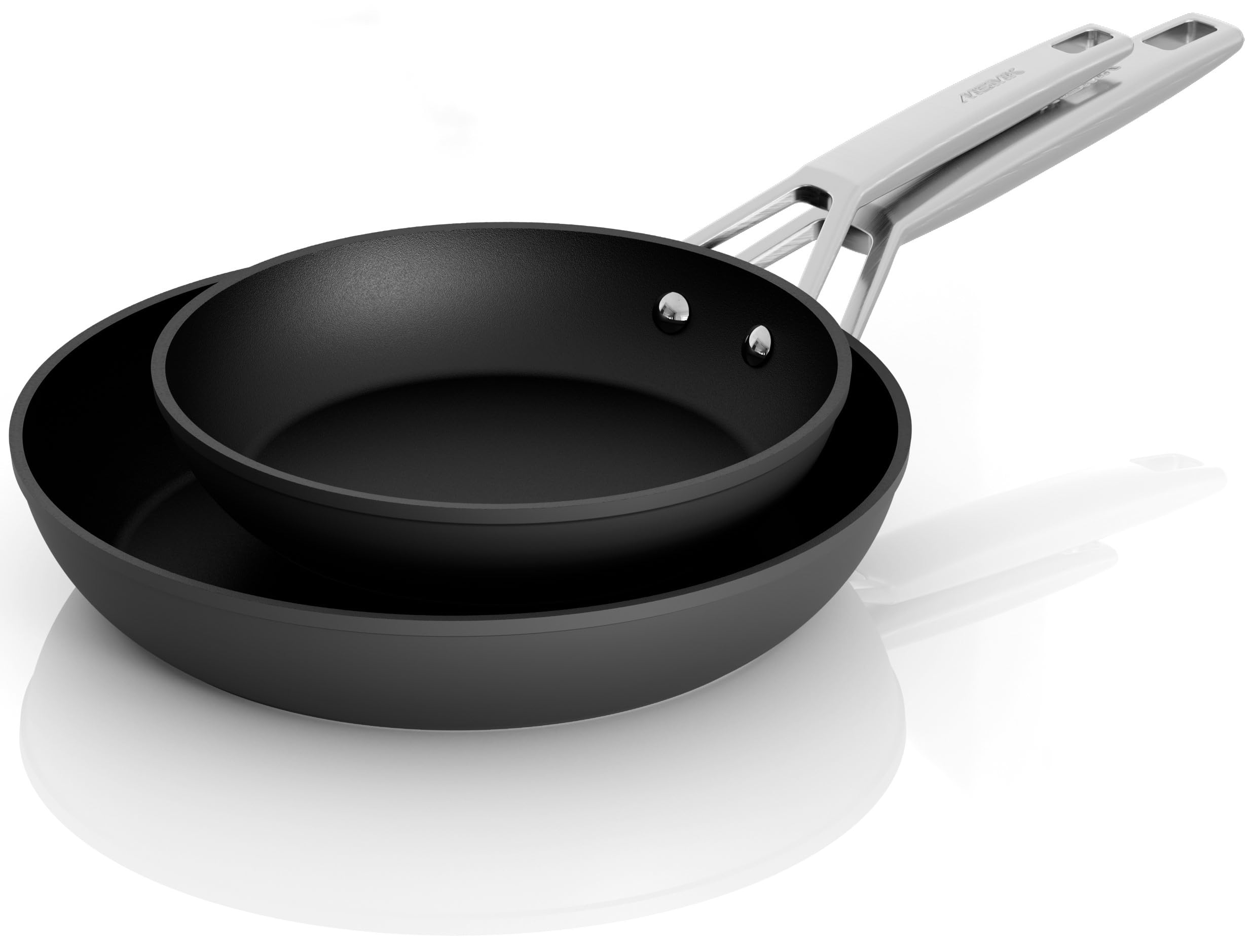 MsMk 8 inch and 10 inch Non Stick Frying Pans, Burnt also Nonstick Frying Pan Set, PFOA Free Non-Toxic, Scratch-resistant, Oven-Safe, Induction Ready, Compatible with All Cooktops