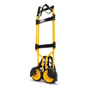 STANLEY Heavy-Duty Folding Hand Truck & Dolly, 400 lbs. (181 kgs.) Capacity, Professional Grade, Compact, Lightweight & Slim Design, Easy Storage, Steel Frame, Ergonomic 3 Handle Design (SXWT-FT591)