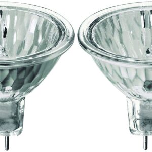 KOR (Pack of 2) 5 Watt MR11 12 Volt Precision Halogen Reflector Fiber Optic Light Bulb 5W 12V