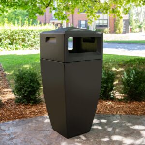 Mayne 8841-B Kobi Trash Can, Black