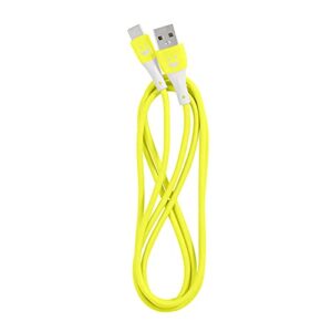 s5e5x 5a fast charging cable type-c, liquid silicone macaron charging cable 1.2m 5a fast charging data cable replacement (yellow)