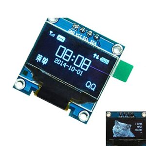 0.96 inch blue oled display module iic serial 128x64 i2c ssd1306 12864 lcd screen board gnd vcc scl sda for arduino