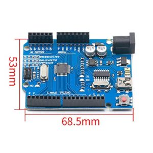 UNO R3 Development Board ATmega328P CH340 CH340G for Arduino UNO R3 with Straight Pin Header with Cable