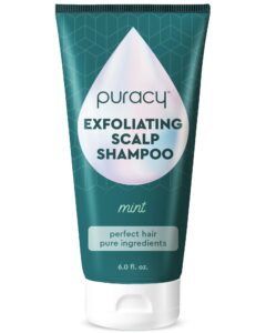 puracy scalp scrub, 99.96% natural scalp exfoliator, hair scrub, scalp exfoliator scrub, scalp treatment, scalp cleanser, dry scalp treatment, scalp care, scalp shampoo, itchy scalp shampoo - mint