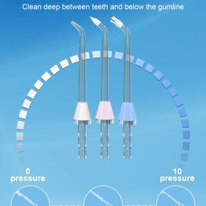 MySmile 10 PCS Replacement Jet Tips Oral Irrigator Nozzle Set Compatible with Waterpik Water Flosser, Includes Classic Tips Periodontal Pocket Tips and Plaque Seeker Tips