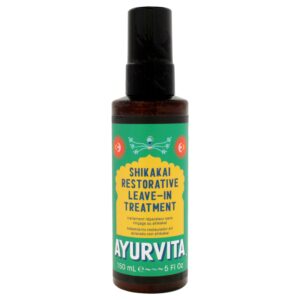 ayurvita shikakai restorative leave-in conditioner - herbal remedy for dry scalp and strands - moisturizing, scalp-cooling spray - planet-friendly, bio-sourced formula and packaging - 5 oz