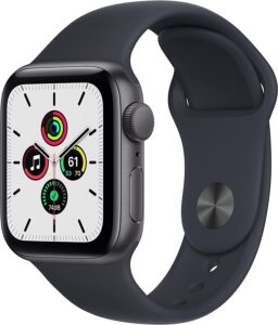 apple watch se (gps, 44mm) - space gray aluminum case with midnight sport band (renewed)