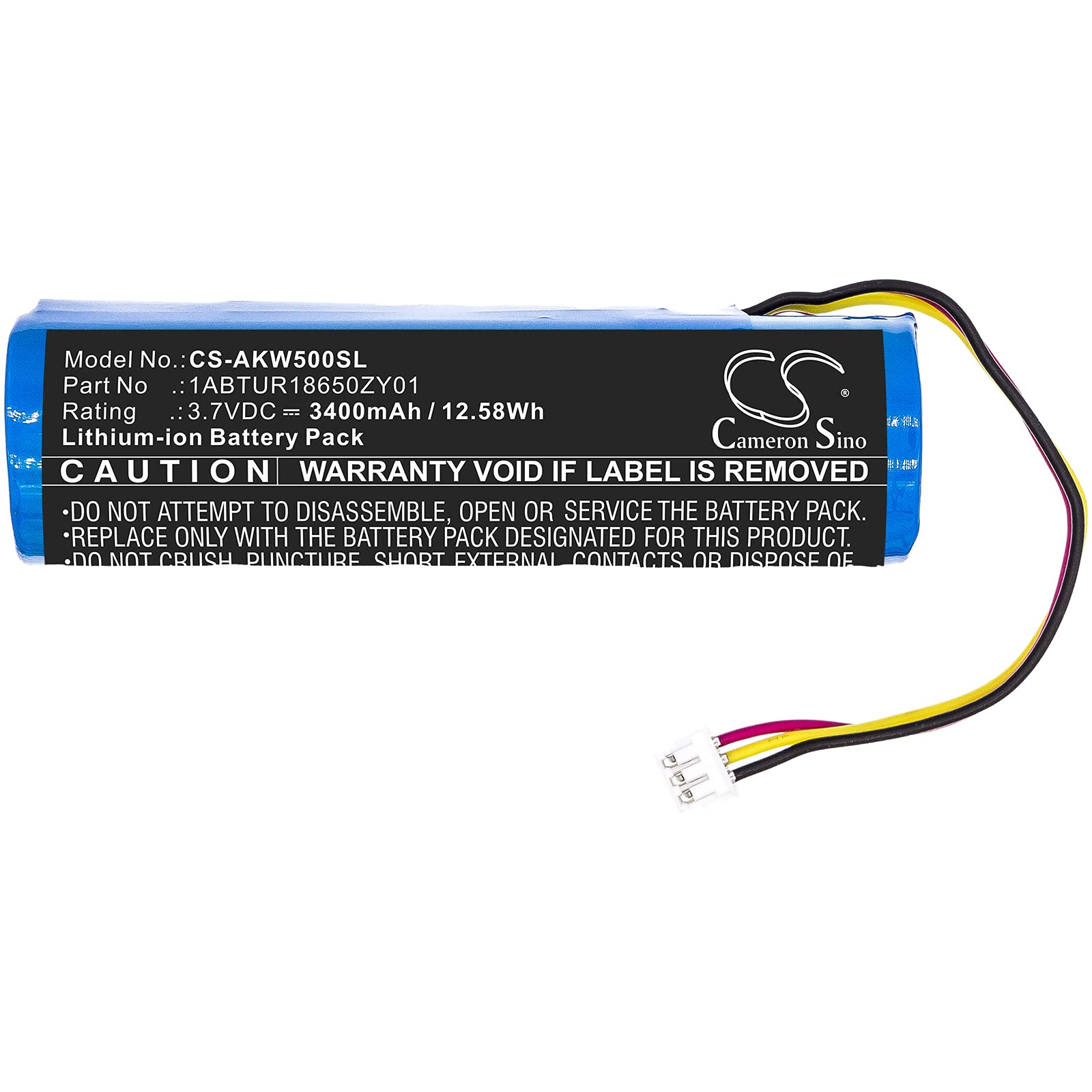 FITHOOD Battery Replacement for AKAI EWI 5000 5000 Solo 1ABTUR18650ZY01 (3400mAh/3.7V)