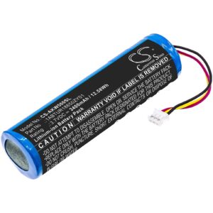 fithood battery replacement for akai ewi 5000 5000 solo 1abtur18650zy01 (3400mah/3.7v)