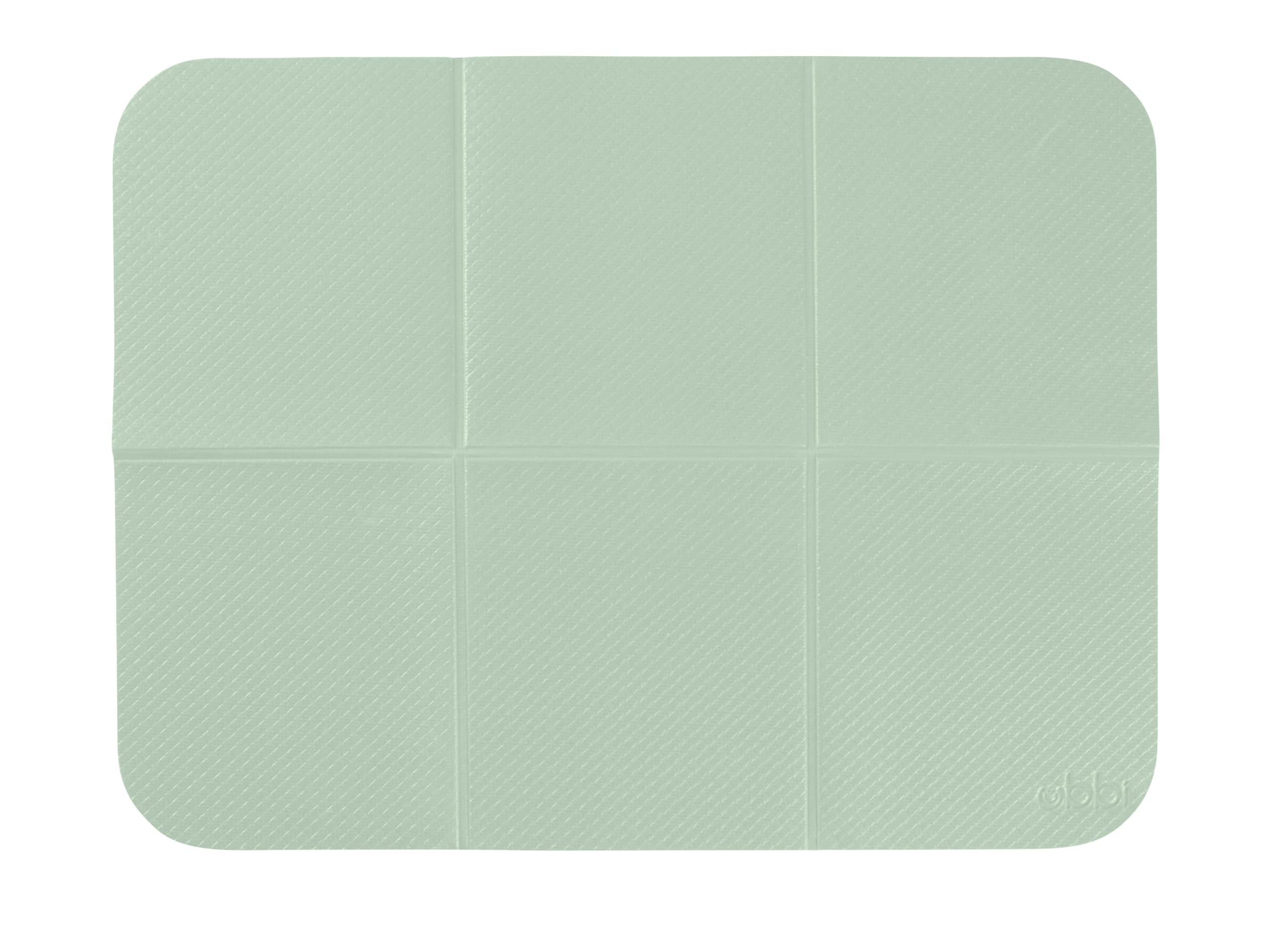 Ubbi On-The-Go Changing Baby Mat with Carrying Bag, Soft and Comfortable Diaper Bag Accessory Must Have for Newborns, Easy to Clean, Portable Changing Pad, Sage Green