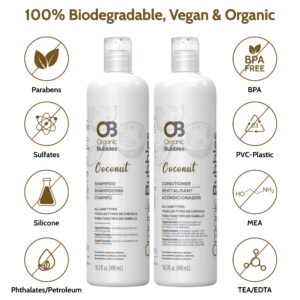 Organic Bubbles Coconut – Vegan and Made in Canada (Shampoo and Conditioner)