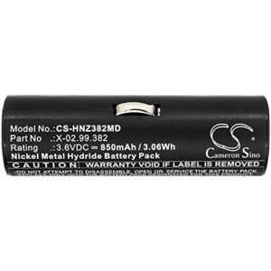 SCESMIA Replacement Battery for Heine Beta Handles, Ophthalmoscope Beta 200, Ophthalmoscope Beta 200s, Short F.O. Laryngoscope Handle 3.6V/6600mAh