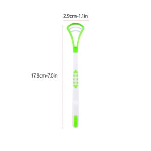 Tongue Cleaner Stainless Steel Set Tongue Scraper Tongue Brush Adult Bad Breath Removal Tongue Scraper Oral Care Tool,1Pcs (L)