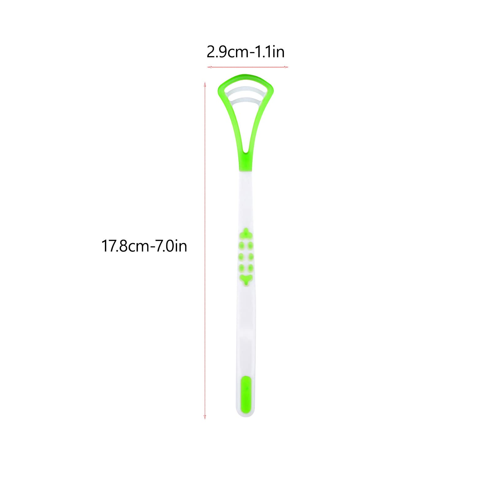 Tongue Cleaner Stainless Steel Set Tongue Scraper Tongue Brush Adult Bad Breath Removal Tongue Scraper Oral Care Tool,1Pcs (L)