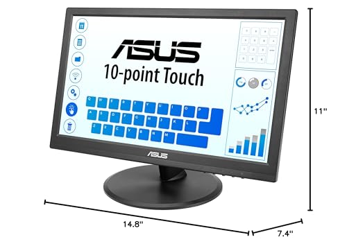 ASUS VT168HR 15.6" Full HD 1366X768 HDMI Back-lit LED Monitor, Black