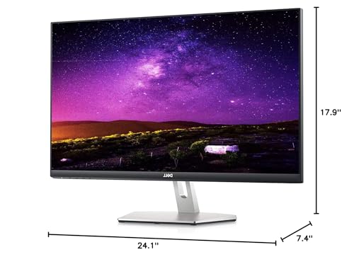 Dell 27-inch ADM FreeSync, 75Hz Refresh Rate, Built in Speakers, DisplayPorts, VESA Certified