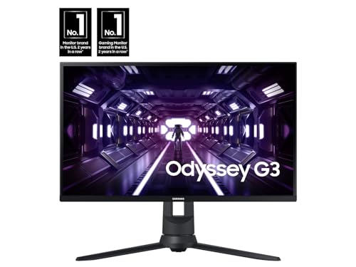 SAMSUNG 32" FHD 1080p Odyssey G3 Ultrawide Gaming Monitor, 1500R Curved Display, 165Hz, 5ms, AMD FreeSync Premium, Borderless Design, Eye Saver Mode, Black (LC32G35TFQNXZA)