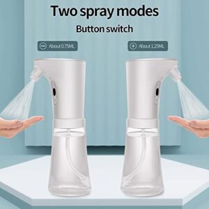 iBath Touchless Hand Sanitizer Dispenser, Auto-Induction Alcohol Dispenser Sprayer Liquid Bottles 8.8OZ, 2-Level IPX7 Waterproof, Ideal for Bathroom, Hospital, School, Office