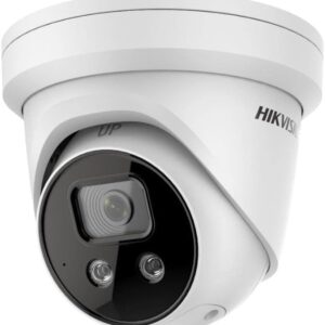 Hikvision IP Camera PoE DS-2CD2386G2-ISU/SL 2.8mm Lens 4K AcuSense Strobe Light and Audible Warning Fixed Turret Network Camera,H.265+,IP67, Built-in Two-Way Audio,Original English Version