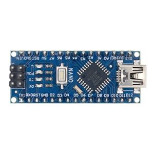 RedTagCanada Nano with The bootloader Compatible with Nano 3.0 Controller for Arduino CH340 USB Driver 16Mhz Nano v3.0 ATMEGA328P/168P (Blue-ATMEGA328 Welded) (No Cable)