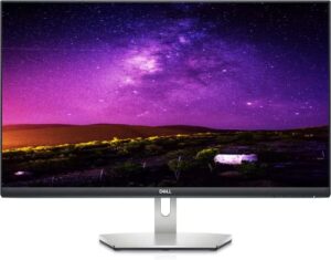 dell 27-inch adm freesync, 75hz refresh rate, built in speakers, displayports, vesa certified