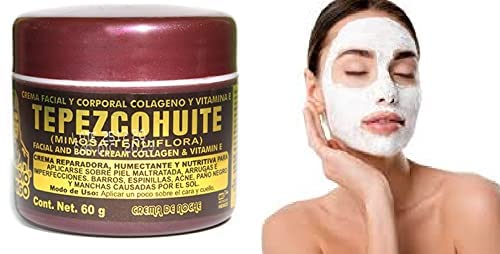 Del Indio Papago Facial Night Cream - Hydrates Skin - With Tepezcohuite from Mexico