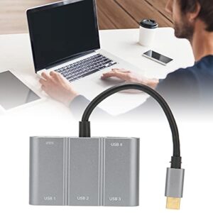 Kafuty-1 OTG USB 3.0 HUB,5 in 1 USB C to USB3.0 4 Port HUB,PD3.0 Fast Charging,USB Extension Multi USB Port for Mobile Phones with USB C/Tablets/Laptops