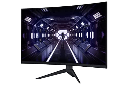 SAMSUNG 32" FHD 1080p Odyssey G3 Ultrawide Gaming Monitor, 1500R Curved Display, 165Hz, 5ms, AMD FreeSync Premium, Borderless Design, Eye Saver Mode, Black (LC32G35TFQNXZA)