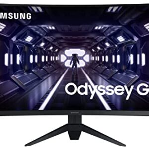 SAMSUNG 32" FHD 1080p Odyssey G3 Ultrawide Gaming Monitor, 1500R Curved Display, 165Hz, 5ms, AMD FreeSync Premium, Borderless Design, Eye Saver Mode, Black (LC32G35TFQNXZA)