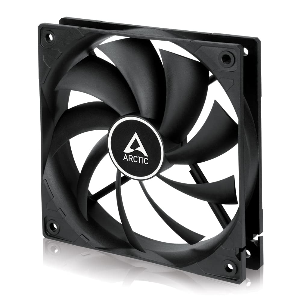 ARCTIC F12 - PC Fan, 120mm Standard Case Fan, Low Noise, Quiet Motor, Computer, Fan Speed: 1350 RPM - Black