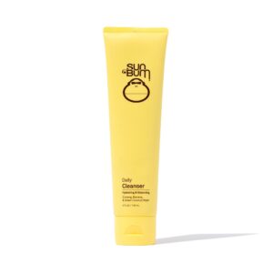 sun bum skin care daily facial cleanser | vegan and cruelty free face wash for daily use | 5 oz