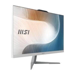 MSI Modern AM242 AIO Desktop, 23.8" FHD IPS-Grade LED, Intel Pentium G7505, 4GB Memory, 128GB SSD, WiFi 5, BT 5.1, White, Windows 11 PRO (11M-894US)