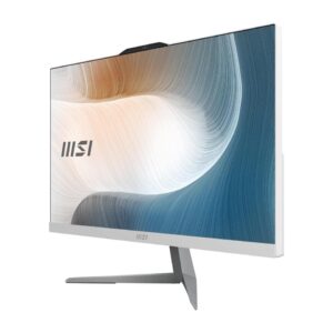 MSI Modern AM242 AIO Desktop, 23.8" FHD IPS-Grade LED, Intel Pentium G7505, 4GB Memory, 128GB SSD, WiFi 5, BT 5.1, White, Windows 11 PRO (11M-894US)