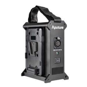 aputure 2-bay battery power station (v-mount) for nova p300c, amaran 100d/100x/200d/200x