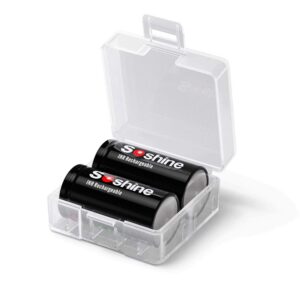 Plastic Battery Hoders for 2 Slots 18350 Battery,18350 Battery Organizer Storage Case 4 Pack