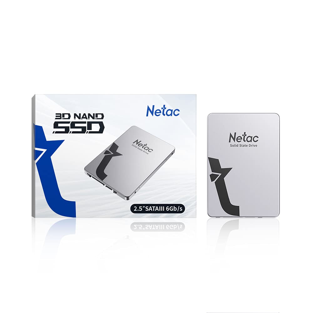 Netac 2TB Internal SSD Up to 550MB/s SATA III 6Gb/s 2.5" Internal Solid State Drive 3D NAND Easy to Install for Laptop Computer Upgrade Speed Game